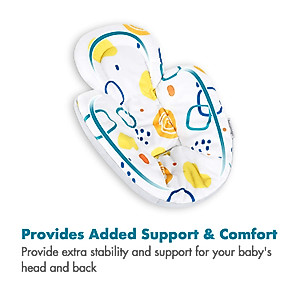 Infant Insert Compatible with 4Moms MamaRoo and RockaRoo Swing, Plush Soft Fabric Reverses to Breathable Cool Mesh, Newborn Insert with Head and Body Support