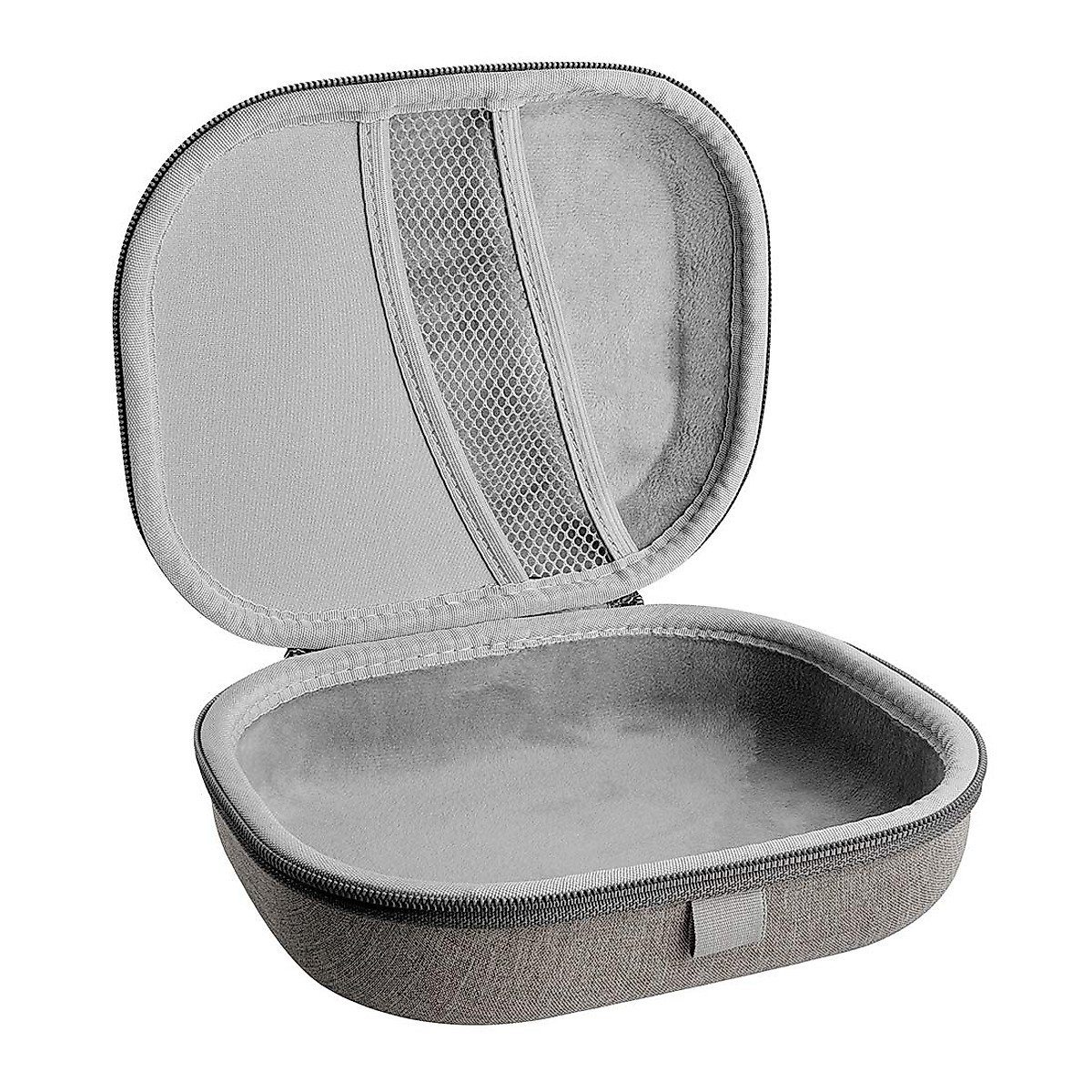 Geekria Shield Headphones Case Compatible with Sony WH-XB910N, WH-XB900N, MDR-1000X, Replacement Hard Shell Travel Carrying Bag with Cable Storage (Light Brown)