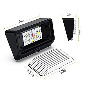 Leisure LED 2 Pack RV Exterior Porch Utility Light with Switch 12v 280 Lumen Lighting Fixture. Replacement Lighting for RVs, Trailers, Campers, 5th Wheels Black Base Clear & Amber Len (Black, 2-Pack)