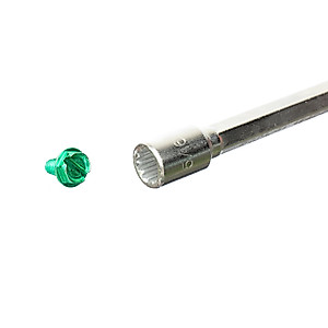 THE CIMPLE CO 100 Pack - 1/2 in (13 mm) Self Tapping Ground Screws - 10-32 Ground Screws - Electrical Grounding Screws - Hex Head Ground Screw - Stainless Steel Grounding Screw - Green, 100 Pieces