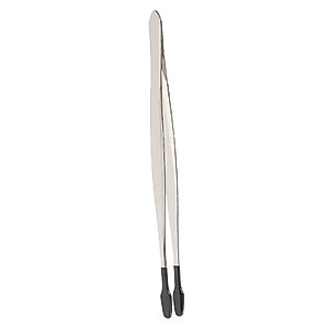 iplusmile Rubber Flat Tweezers Reverse Tweezers Facial Tools Needle Nose Tweezers Face Stickers Gold Stickers Reptile Feeding Tongs Tweezers for Crafts Stainless Steel Bead Short Hair