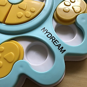 NYDREAM Dog Puzzle Toys-Puppy Treat Dispenser Dog Toys with Non-Slip/Increase IQ/Interactive Flower Slow Dispensing Feeding Pet Dog Training Games Feeder for Mini Dog Puppies