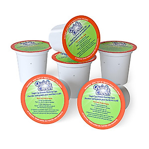 Quick & Clean 6-Pack Cleaning Cups for Keurig Machines - 2.0 Compatible, Stain Remover, Non-Toxic