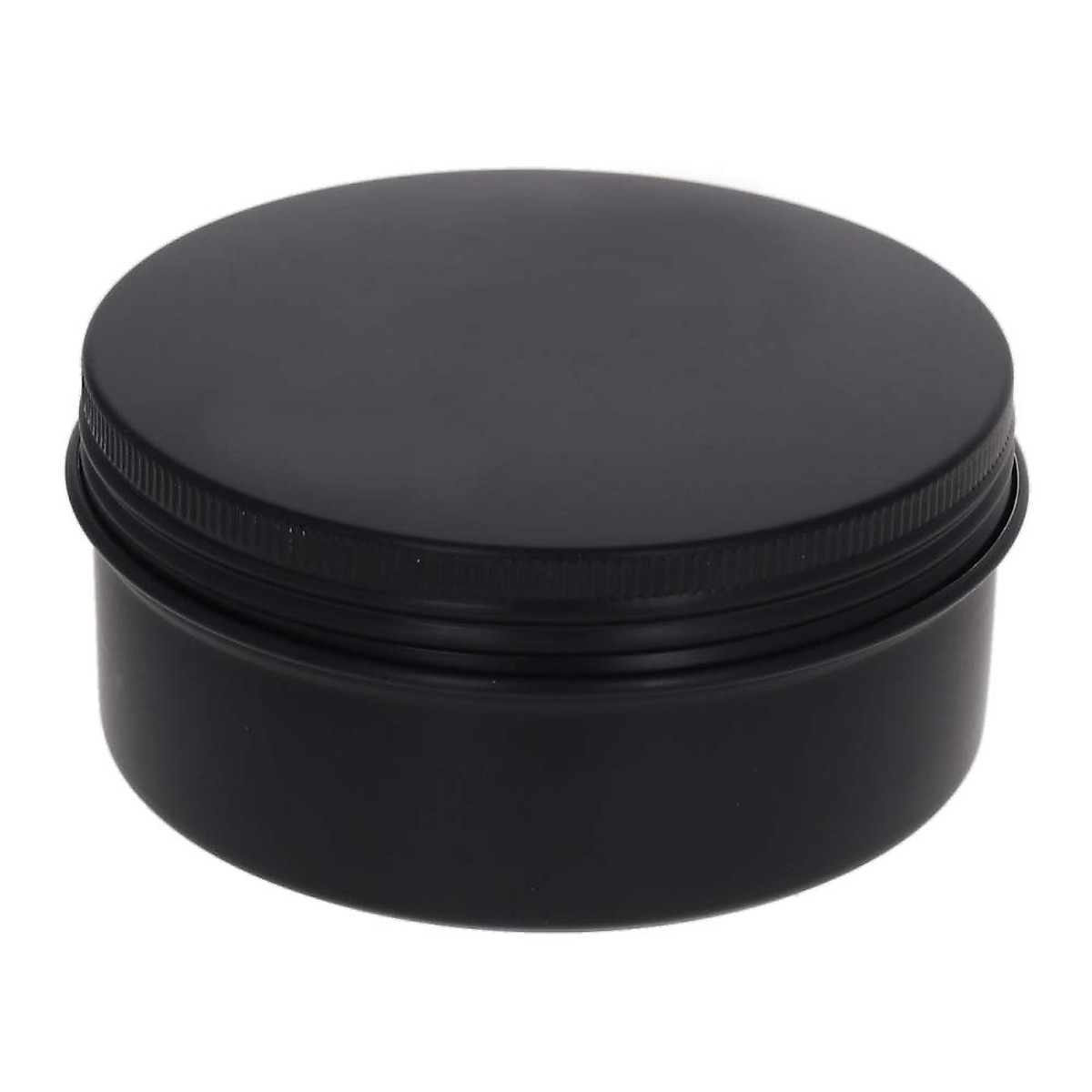 Auniwaig 10pcs 5 oz 150ml Round Aluminum Cans Tin Can Screw Top Metal Lid Containers DIY Tins Makeup Storage Box for Crafts Spices Candles Candies Tea Gift(Black)