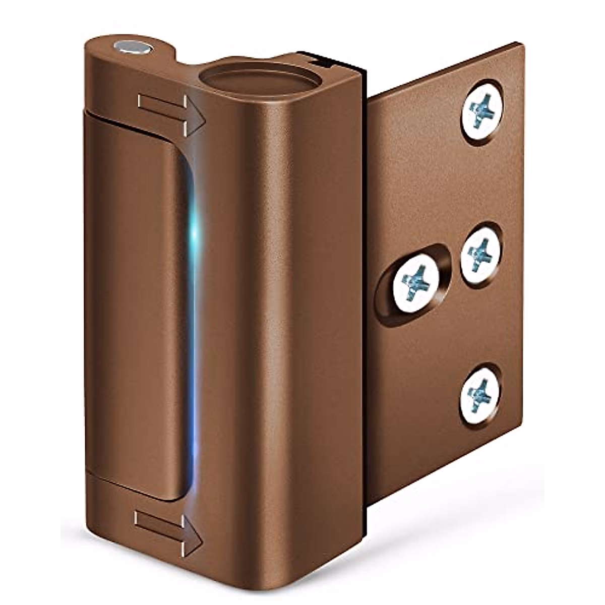 Door Reinforcement Lock Home Security - Door Locks for Kids Safety Childproof Door Latch Guard with 3" Stop Withstand 800 lbs Inward Swinging Front Door Upgrade Night Lock Prevent Unauthorized Entry