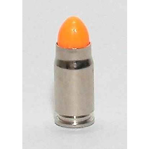 ST Action Pro Pack Of 5 Inert .357 SIG Pistol Orange Safety Trainer Cartridge Dummy Ammunition Ammo Shell Rounds with Nickel Case