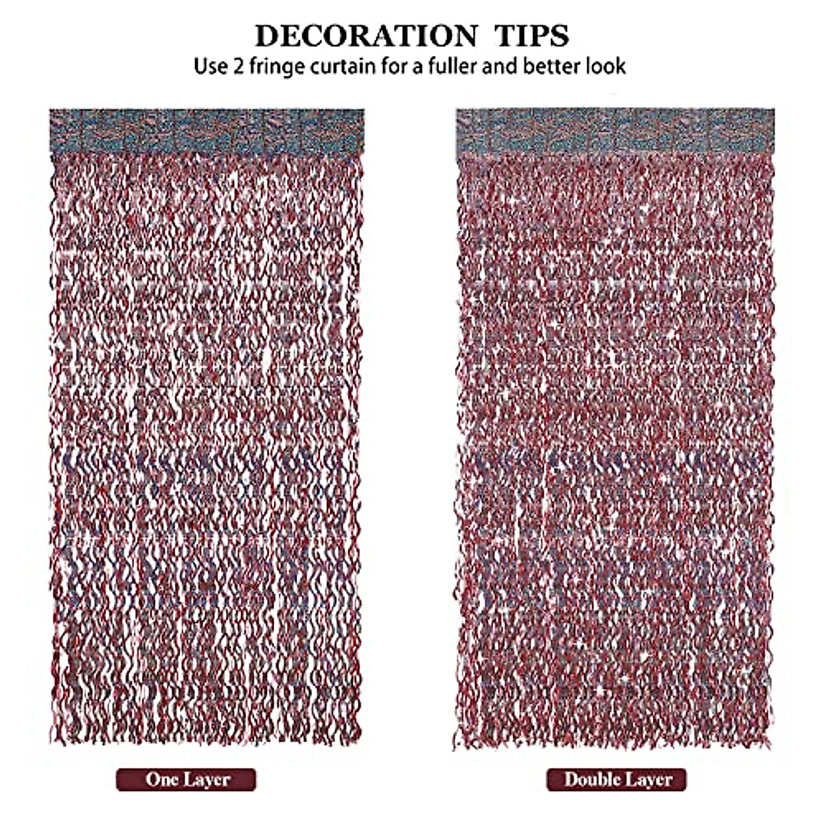 3 Pack 3.3 ft x 6.6 ft Tinsel Curtain -CYLMFC Rose Gold Birthday Backdrop Background for Wedding Graduation Engagement Party Backdrop Decor