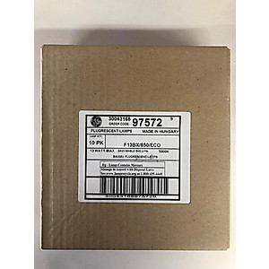 (case of 10) GE 97572 Ecolus Biax T4, F13BX/SPX50, 2 Pin GX23 Base, 5000K Color Temp, 13 watt, 784 lumen, plug-in compact fluorescent light bulb