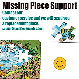 Antelope - 1000 Piece Puzzle for Adults, Dog Park Jigsaw Puzzles 1000 Pieces - 1000 Pieces High Resolution, Matte Finish, Smooth Edging, No Dust Leisure Animal Puzzle