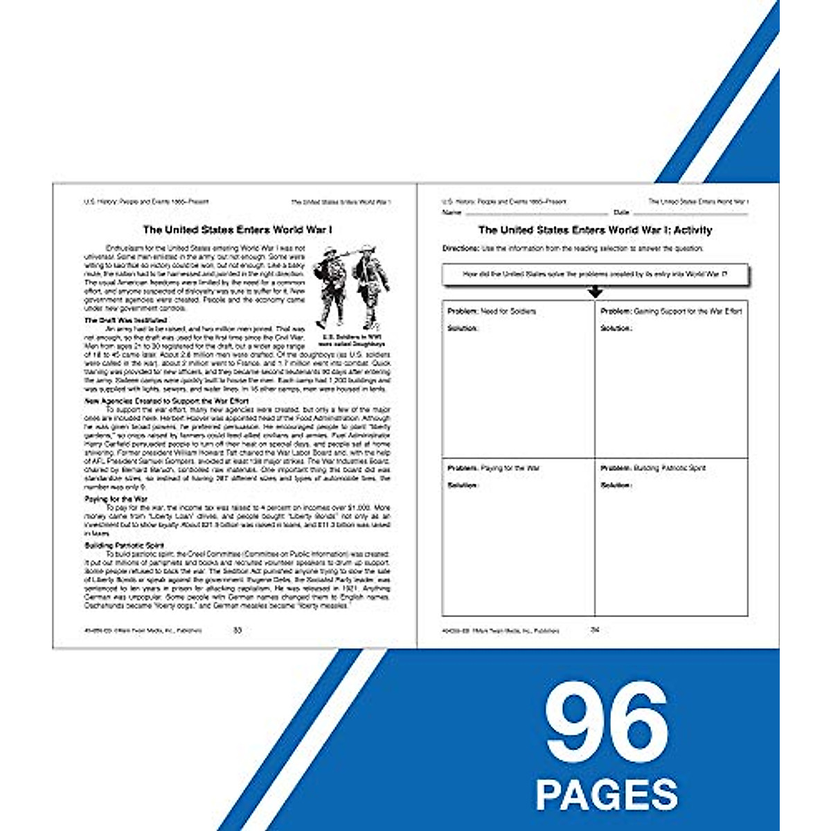Mark Twain People and Events US History Workbook for Middle School, American History High School Books, Social Studies Classroom or Homeschool Curriculum