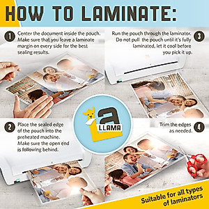 Thermal Laminating Pouches, Matte Finish, 9 x 11.5 Inches, 3 Mil Thick, 30 Pack, Suited for Letter Size Laminating Sheets 8.5 x 11