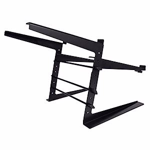 Rockville Rock2d2 Adjustable Dual Shelf DJ Controller Midi Keyboard Laptop Stand