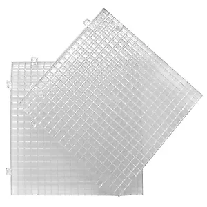 Creator's Waffle Grid 2-Pack - Seen On HGTV/DIY Cool Tools Network - 100% USA Solid Bottom Modular - Glass Cutting, Small Parts, Liquid Containment, Grow Room, Medical - Home, Office, Clinic, Shop