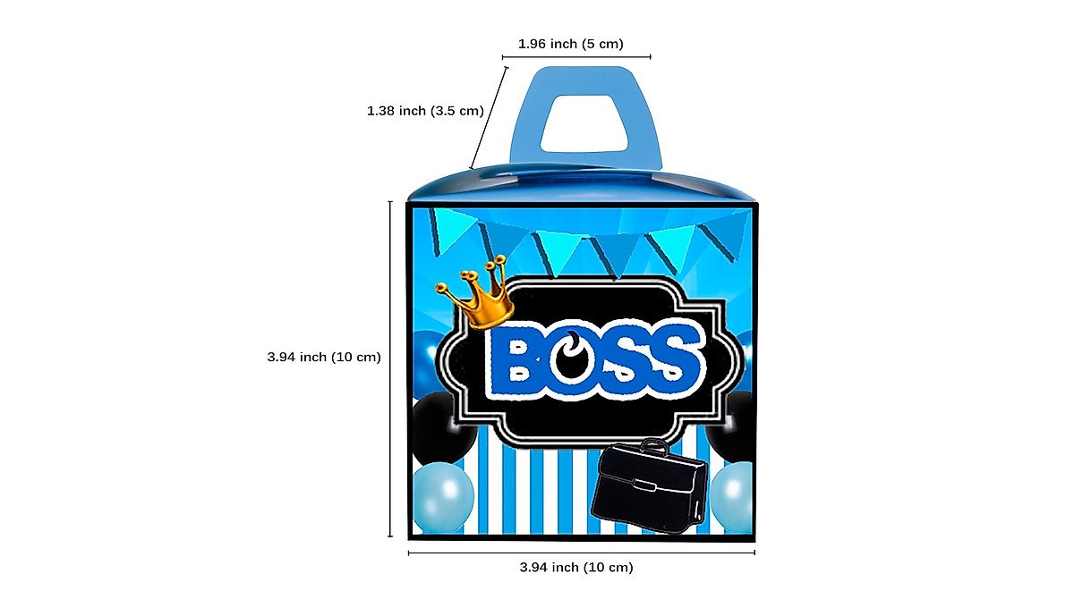 HAPPARTY BOSS Party Favor Boxes - 24 PCS for Birthday