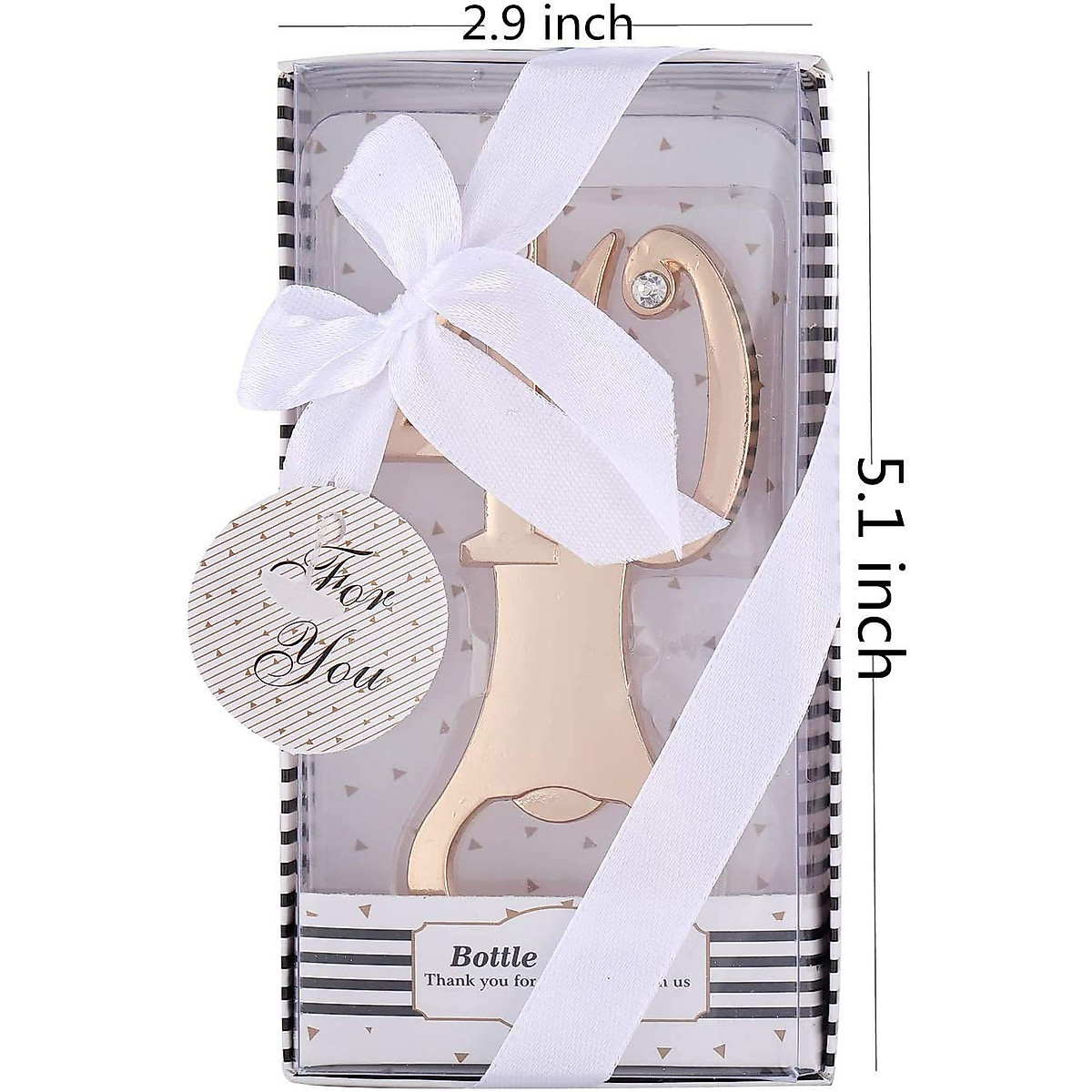 24PCS 40th Birthday Bottle Opener 40 Birthday Favors for Guests, 40th Gold Wedding Party Favors 40th High School Reunion Souvenir Gift for Guests (Black 40 Opener,24)