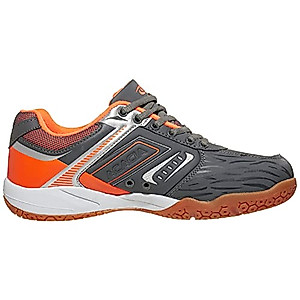 ACACIA Unisex-Adult Pickleball Shoes, Grey/Orange, 9