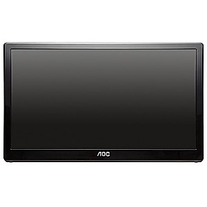 AOC E1659FWU 16IN TFT LCD USB Powered Monitor 8MS 16:9 500:1 Contrast 1366X768 (Renewed)