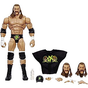 Mattel WWE Triple H Ultimate Edition Fan TakeOver Action Figure with ultimate articulation, life-like detail, and accessories, 6-Inches