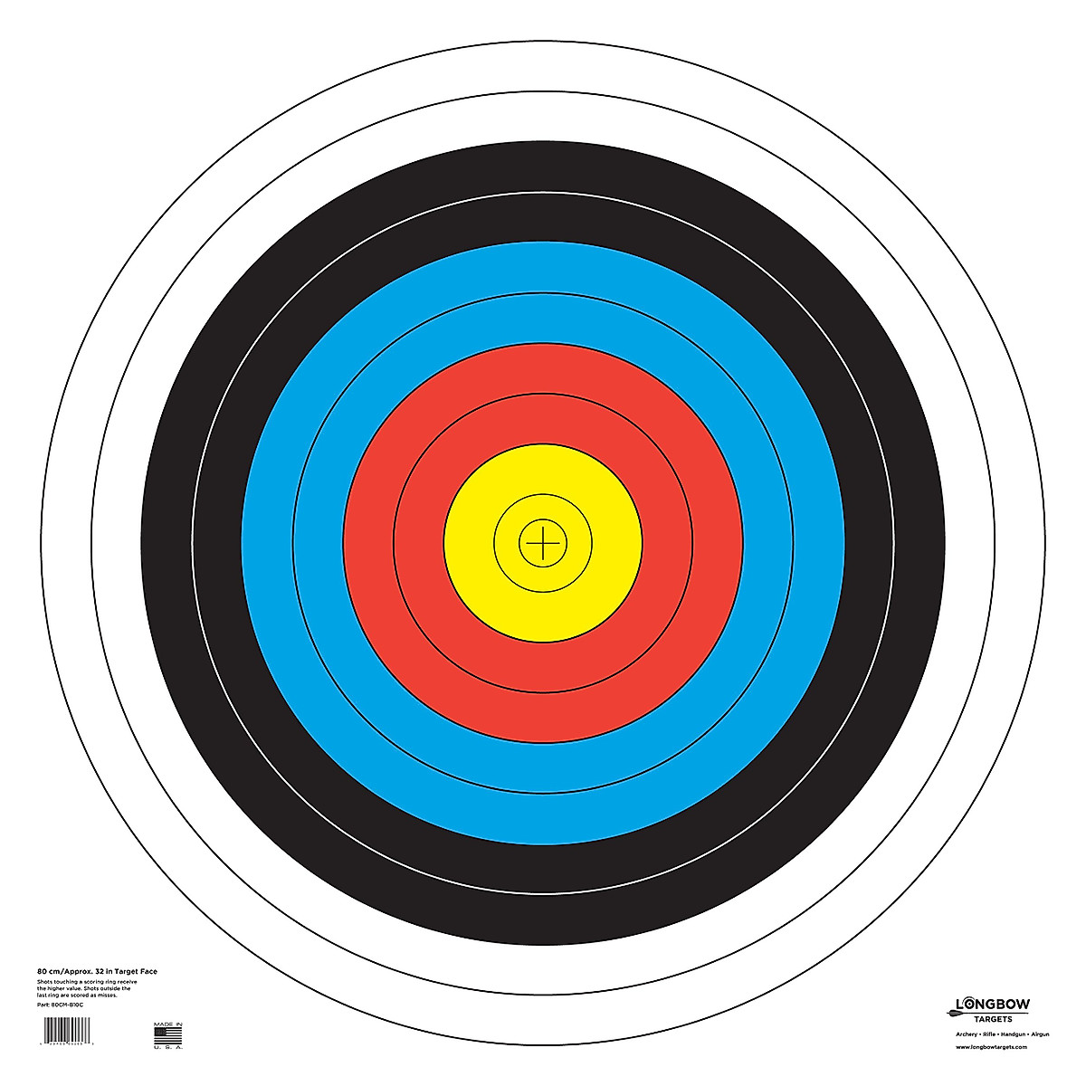 Archery 40cm & 80cm Targets by Longbow (15 Pack (80cm) Folded, 80cm Archery Paper)