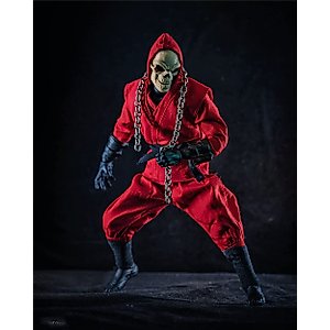 HiPlay 1/12 Scale Figure Doll Clothes, Ninja Suit, Outfit Costume for 6 inch Female Action Figure Phicen/TBLeague CM098(Red)
