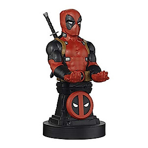 Exquisite Gaming: Marvel: Deadpool Plinth - Original Mobile Phone & Gaming Controller Holder, Device Stand, Cable Guys, Licensed Figure