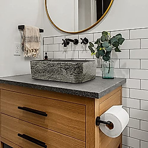 KGAR Ceramic Vessel Sink Rectangle Bathroom Sink Above Counter 16'' x 12'' Porcelain Sink Bowl, Slate Gray