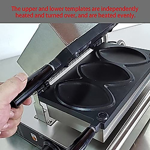 Mvckyi Commercial 3 PCS Abalone Shape Electric Waffle Maker with removable plates, Non Stick Vagina Waffle Machine Hot Dog Baker, Strange Shape Sausage Female Pussy Grill Waffle Baker for Party Snack Food