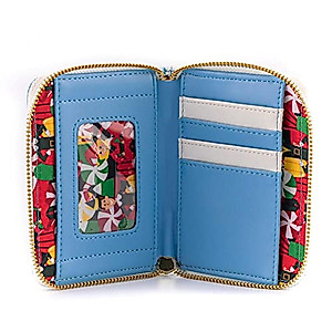 Loungefly Elf Buddy & Friends Zip Around Wallet- Christmas Cosplay Cute Wallets,Multicolor
