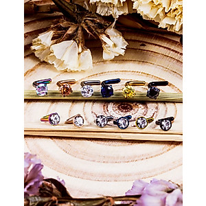 Cisyozi 18G Nose Rings Stud for Women Stainless Surgical Steel Nose Ring 18Gauge L Shaped Bend Curved Nose Nostril Rings Stud Nose Piercing Jewelry Men Diamond silver Black Rose Gold Coloful Rainbow