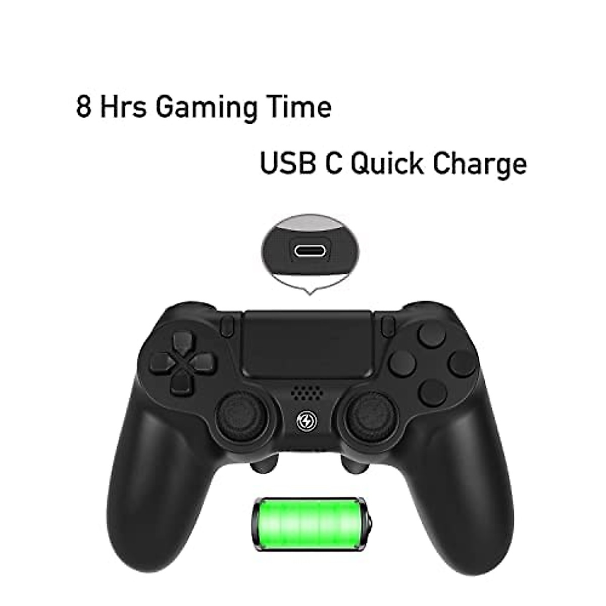 Sonicon Wireless Elite Controller w/ 4 Remappable Back Paddles, Customized Modded Gaming Controller Compatible for PS4, PC, Switch, Raspberry Pi Retropie Emulators