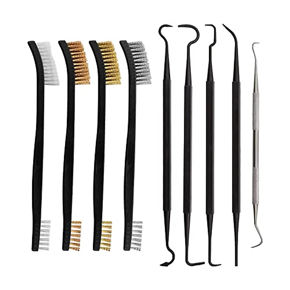 MagiDeal Car Detailing Cleaning Tool Detail Brush Maintenance Tool Set Multipurpose Double Ended for Garages Mechanical Cleaning Homes Crafts