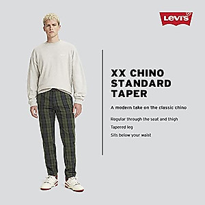 Levi's Men's Chino EZ Pants, (New) Cosy Dark Grey Herringbone, XX-Large