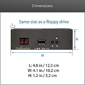 Nalbantov USB Floppy Disk Drive Emulator N-Drive 100 for Yamaha Disklavier MX100A, MX100B, MX101R, MX100MR, MX100M, MX300MR, MX202