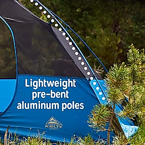 Kelty Ashcroft 2P Tent - 2 Person Camping Shelter with Full Coverage Rainfly, Lightweight Aluminum Poles, Camping Backpacking Festival Shelter