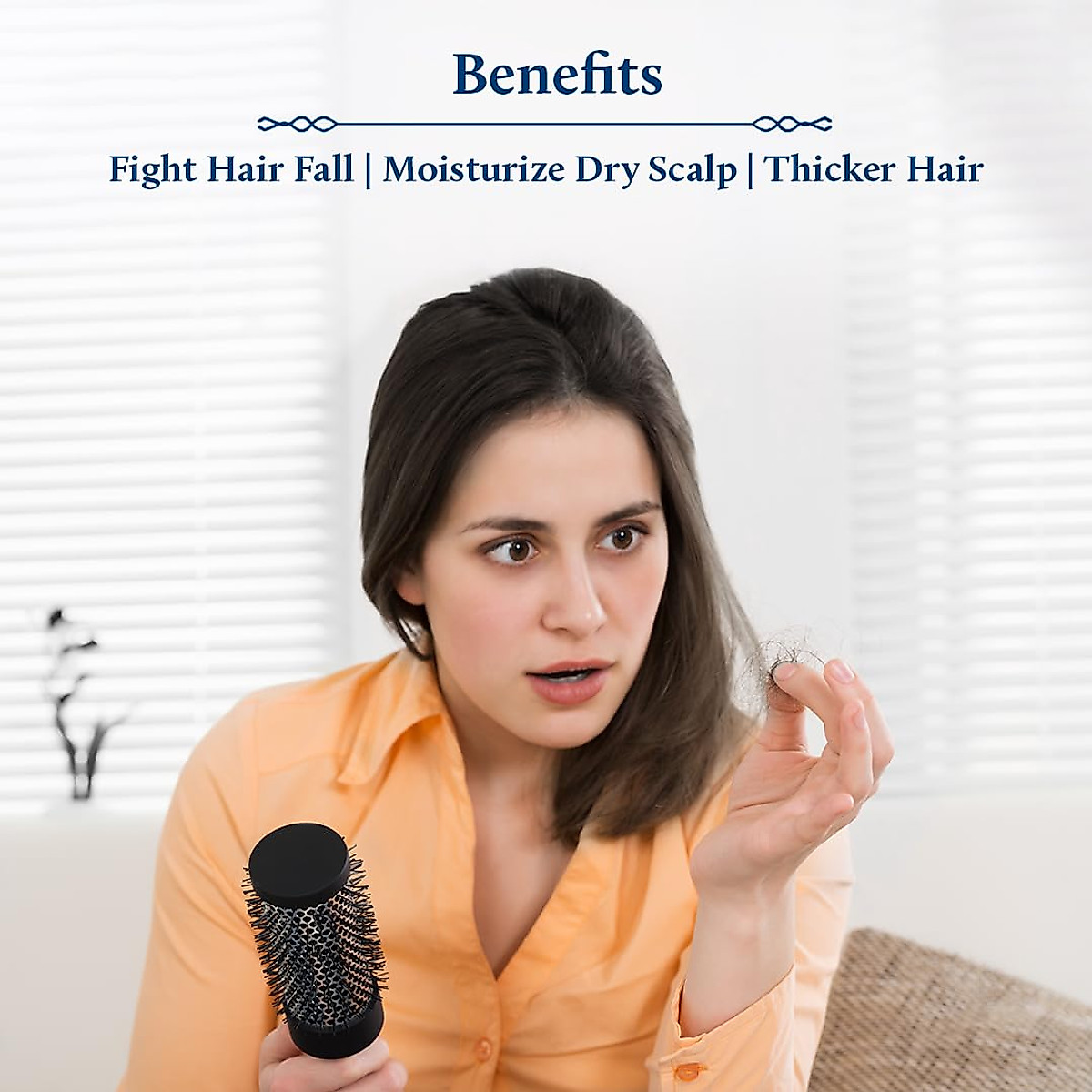 Blue Nectar Anti Hair Fall Shampoo with Amla, Honey and Mulethi, Paraben and Sulfate Free Shampoo for Women and Men Natural Hair Shampoo for Thick Hair (10 Herbs, 6.76 Fl oz)