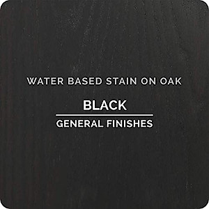 General Finishes Water Based Wood Stain, 1 Pint, Black