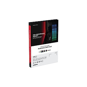 Kingston Fury Renegade RGB 64 GB (4 x 16 GB) 3600 MHz DDR4 CL16 Desktop Memory Kit of 4 KF436C16RB1AK4/64