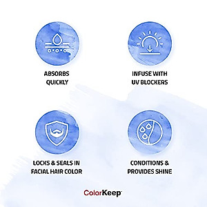 Godefroy ColorKeep Beard Dye Extender for Men, Protect Beards, Mustache Color Against Fading While Also Soften Shine Condition, Leave in Cream to Extend Life of Facial Hair Coloring, 3OZ, Ethnic Hair