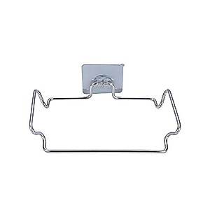 Bioristar Tool Cabinet Door Trash Can Over The Cabinet Bag Holder Metal Hanging Garbage Bags Rack Over The Cabinet Plastic Bag Holder Hanging Trash Garbage Bag Holder (Stainless Steel)