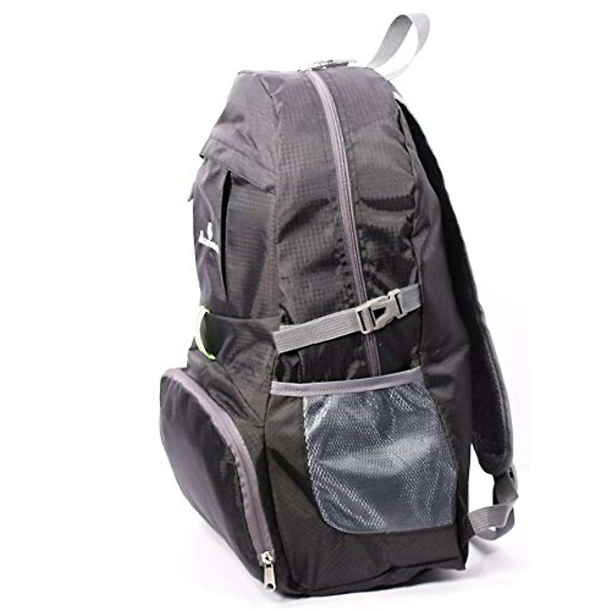 Alley-Pak lightweight travel hiking waterproof daypack 35L with reflector black backpack