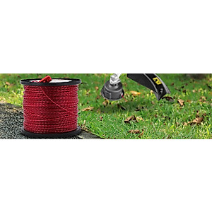 Hipa 3 Pounds 2.7 mm/.105" String Trimmer Line Round Twist 105 Inch Red Commercial Trimmer Line Heavy Duty for Grass String Spool Universal Brushcutter Wire Trimmers Yard