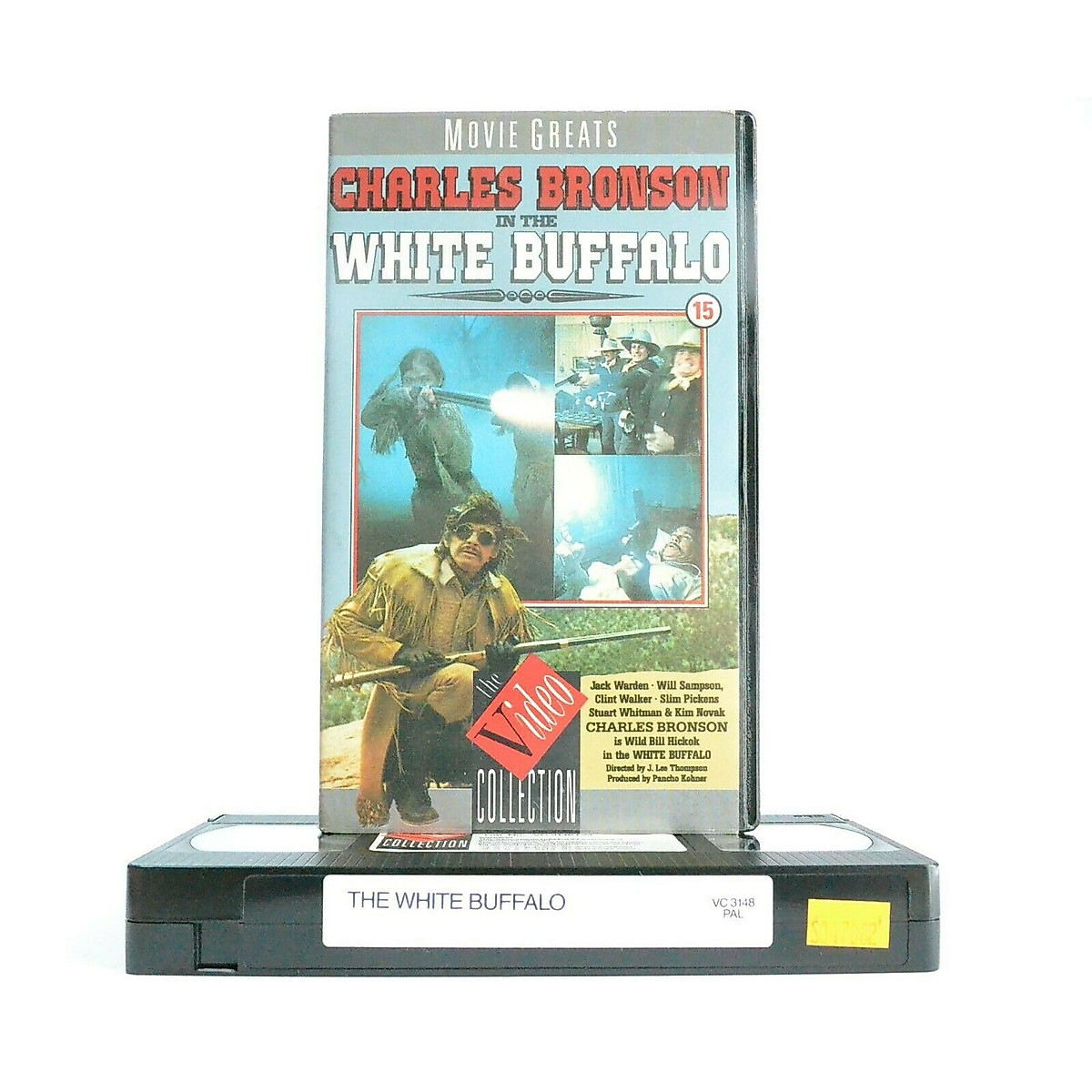 White Buffalo (1977) Western - Early-Cert - Charles Bronson/Kim Novak - Pal VHS