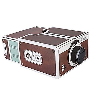 BALITY Mobile Phone Pico Projector, Mini DIY Cardboard Home Cinema Theater Vintage for Entertainment for Home Cinema