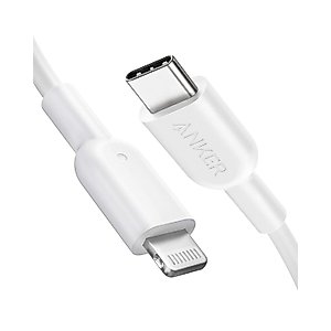 Anker USB C to Lightning Cable, 321 (6ft,White), MFi Certified for iPhone 13 Pro 12 Pro Max 12 11 X XS, AirPods Pro, Supports Power Delivery (Charger Not Included)