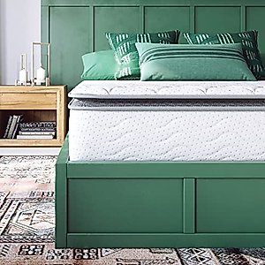 Classic Brands Decker 10-Inch Pillow Top Innerspring Mattress, King | Bed in a Box