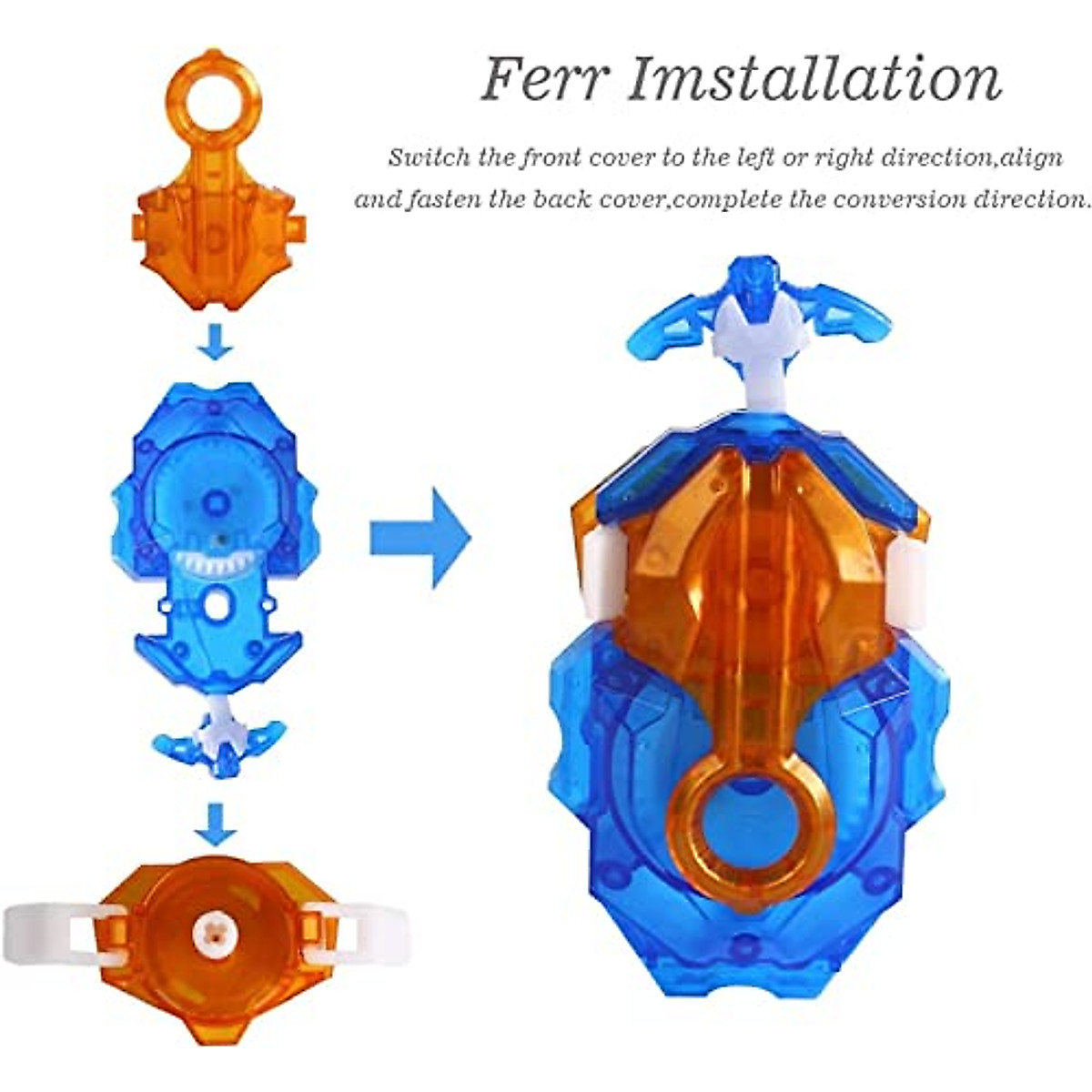 Battling Tops Burst Battle B-189 Guilty Longinus Kr MDS-2 Gyro Toys for Kids with B-184 Custom Bey Launcher
