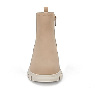 Ermonn Girls Chelsea Boots Glitter Platform Side Zipper Non-Slip Elastic Ankle Booties(Toddler/Little Kid/Big Kid)