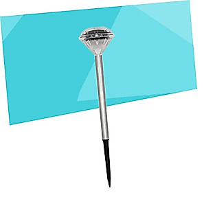 Outanaya Solar Light Outdoor LED Solar Lights Lawn Lights Solar Panels Garden Lights Lawn Lamp Garden LED Light Pathway LED Lights Solar Panel Lights Silver Rainproof LED Street Light