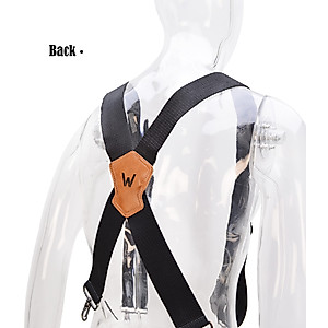 WELKINLAND 2Inch Men's Heavy Duty Suspenders w/Hooks For jeans