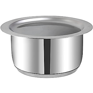 ARTISENIA 3 Pcs Stainless Steel Induction & Gas Stove Friendly Container Pot Set | Stainless Steel Tope Cookware Set with Lids